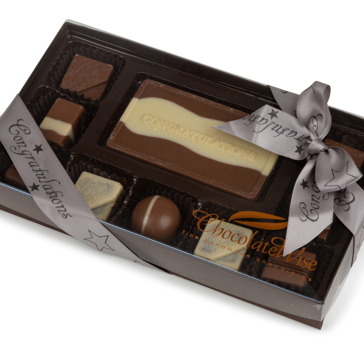 15 Piece Congratulation Assorted Chocolate Truffle Message Gift Box ...